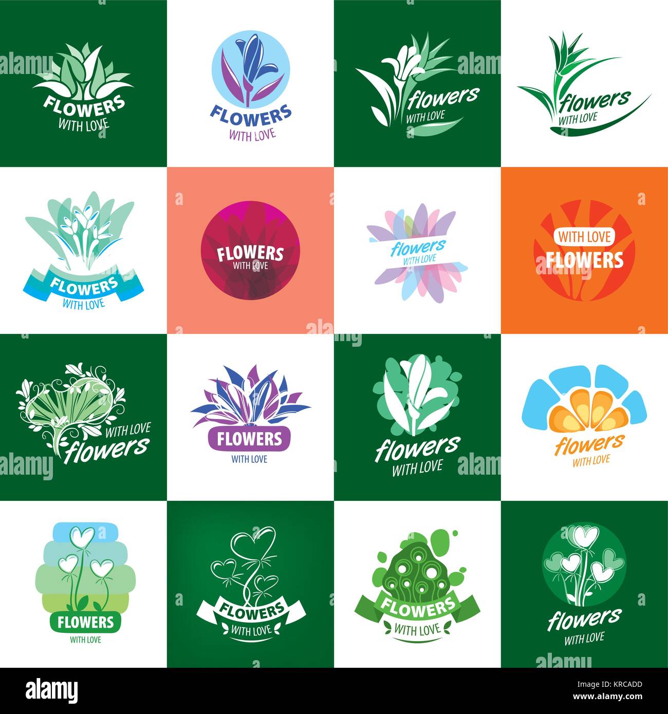 flower vector logo Stock Vector Image & Art - Alamy