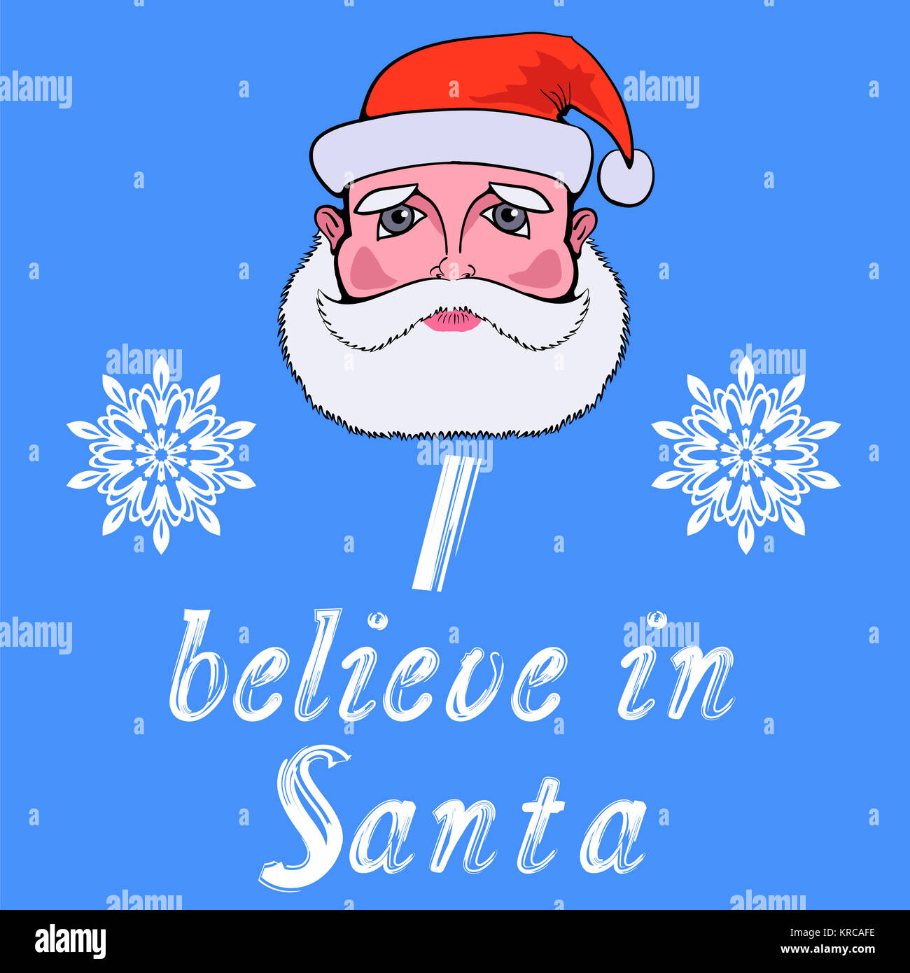 Santa Head Icon Typography Design Stock Photo - Alamy