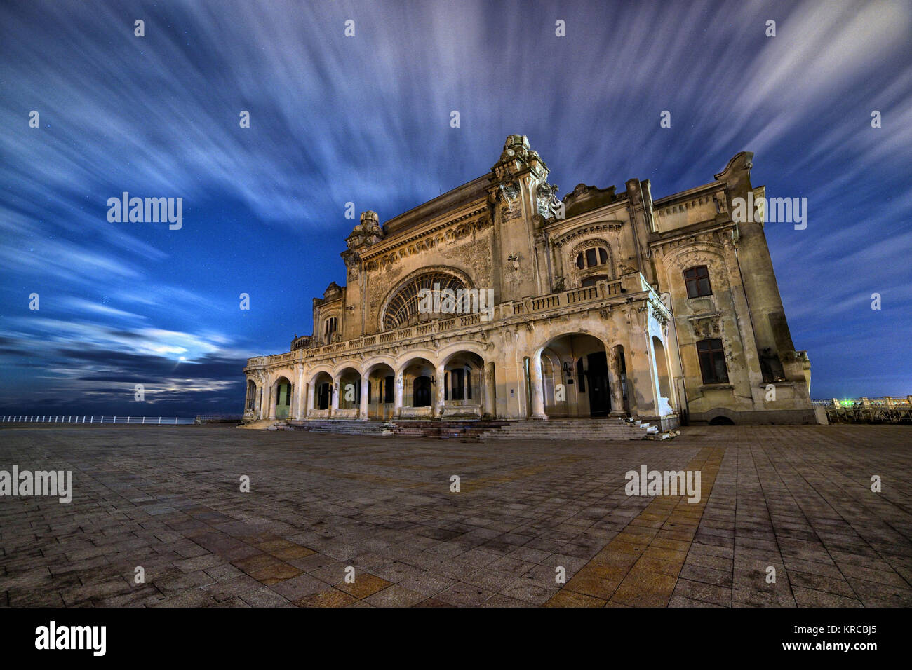 The Casino building in Constanta on the promenade of the Black Sea ...