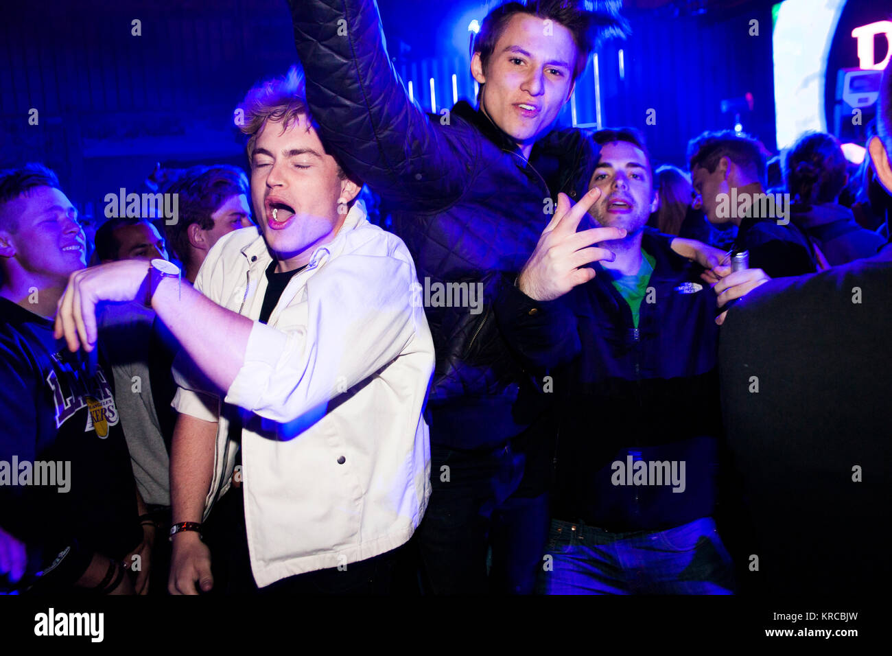 Party people are dancing, drinking and having fun at the annual block ...