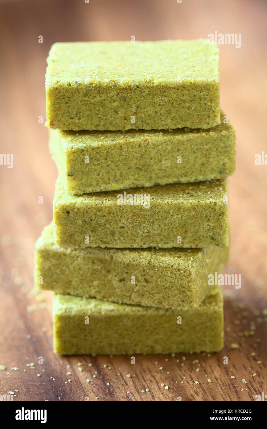 Vegetable Bouillon, Stock or Broth Cubes Stock Photo - Alamy