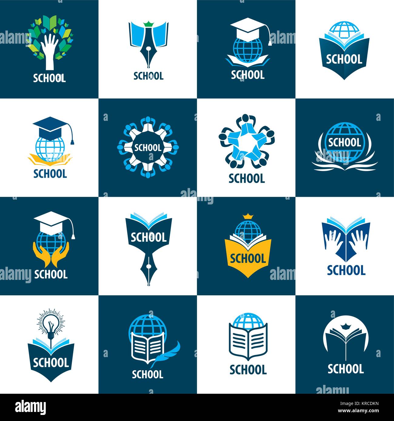 vector logo School Stock Vector Image & Art - Alamy