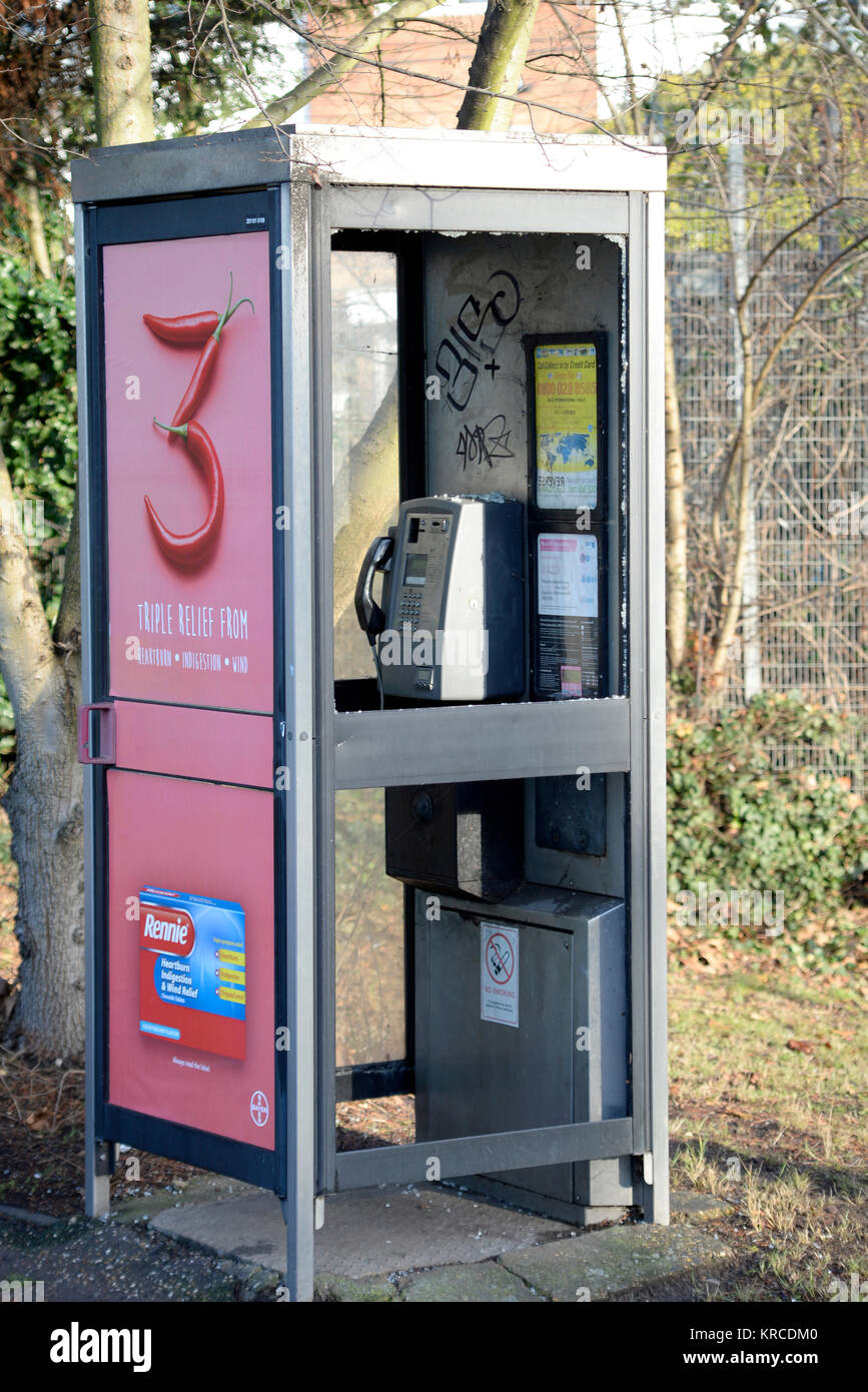 Vandalized phone box hi-res stock photography and images - Alamy