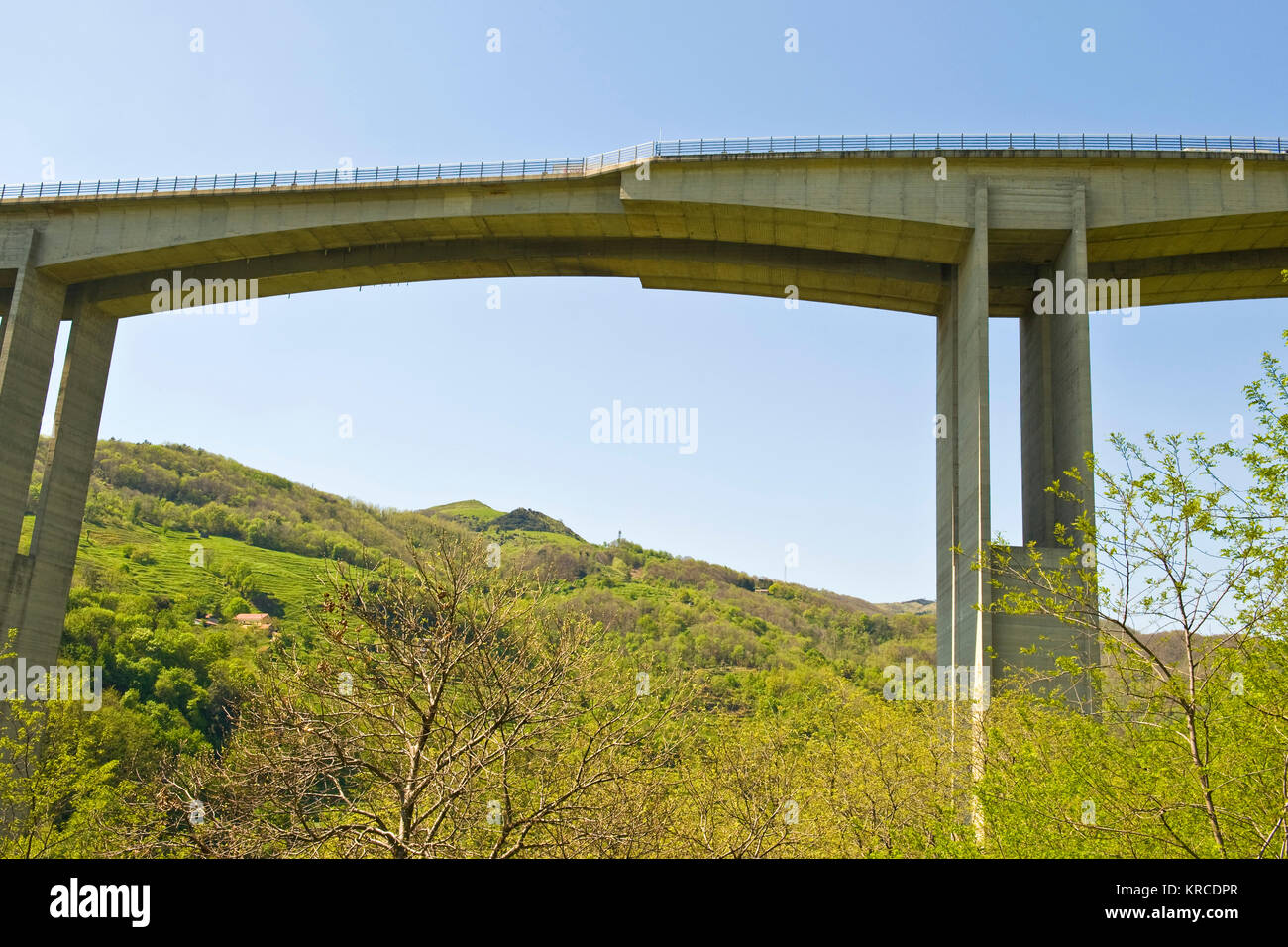 Turchino Pass: viaduct of Flower Highway, Liguria, Italy Stock Photo ...