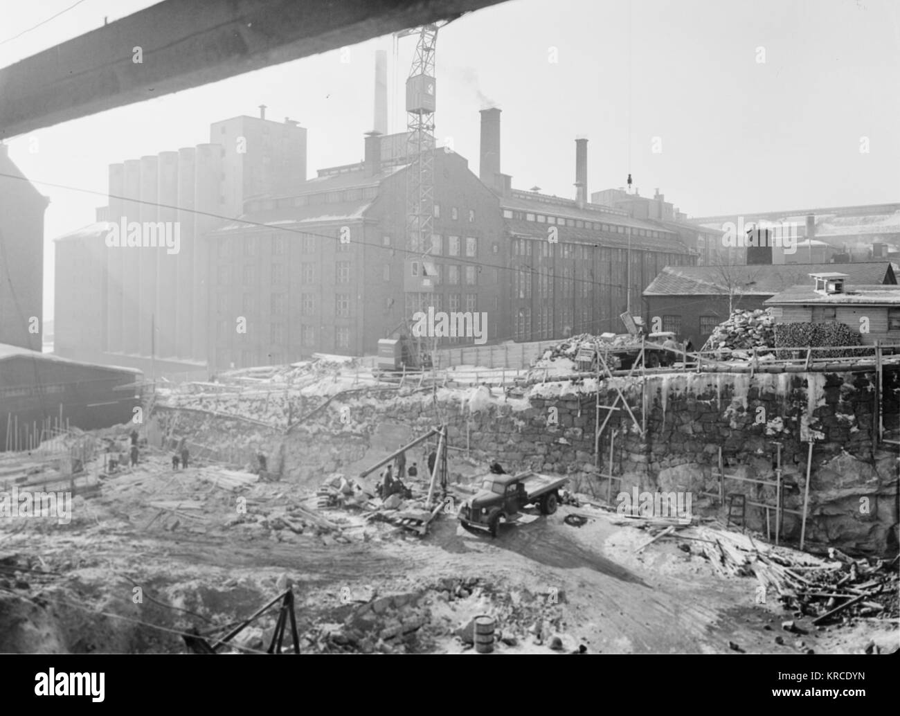 Construction site of new printing factory Helsinki, Uusimaa, Finland ...