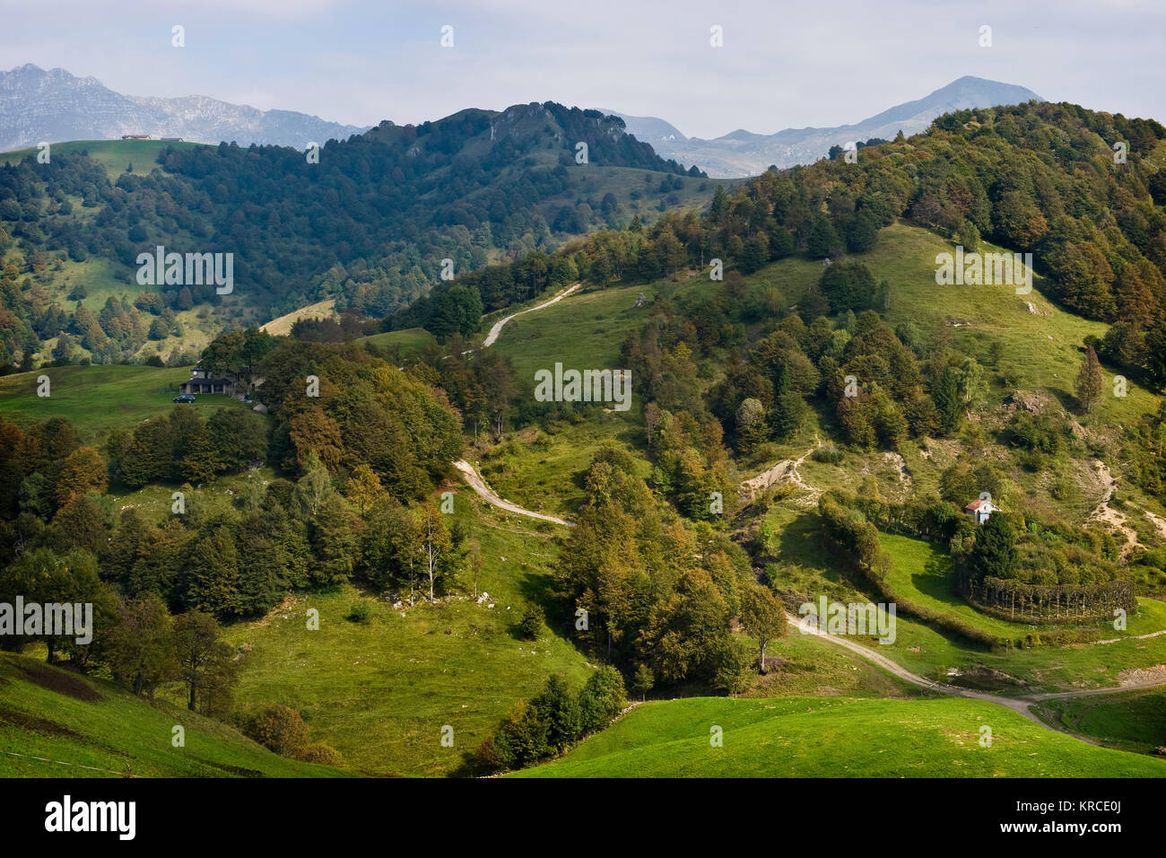 Landscape, Taleggio valley, Lombardy, Italy Stock Photo - Alamy
