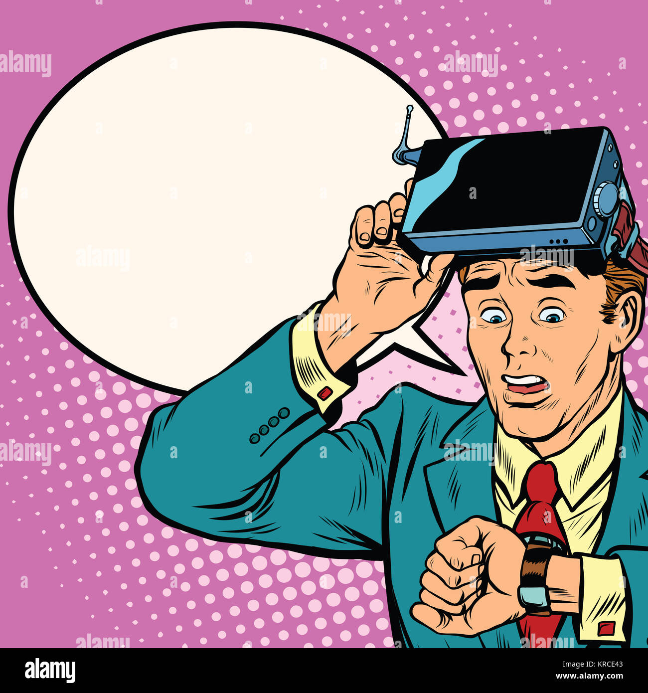 Being late to work cartoon hi-res stock photography and images - Alamy