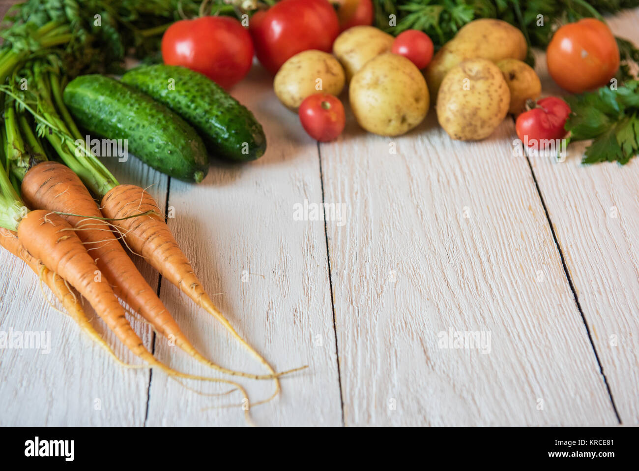 freshly grown raw vegetables Stock Photo - Alamy