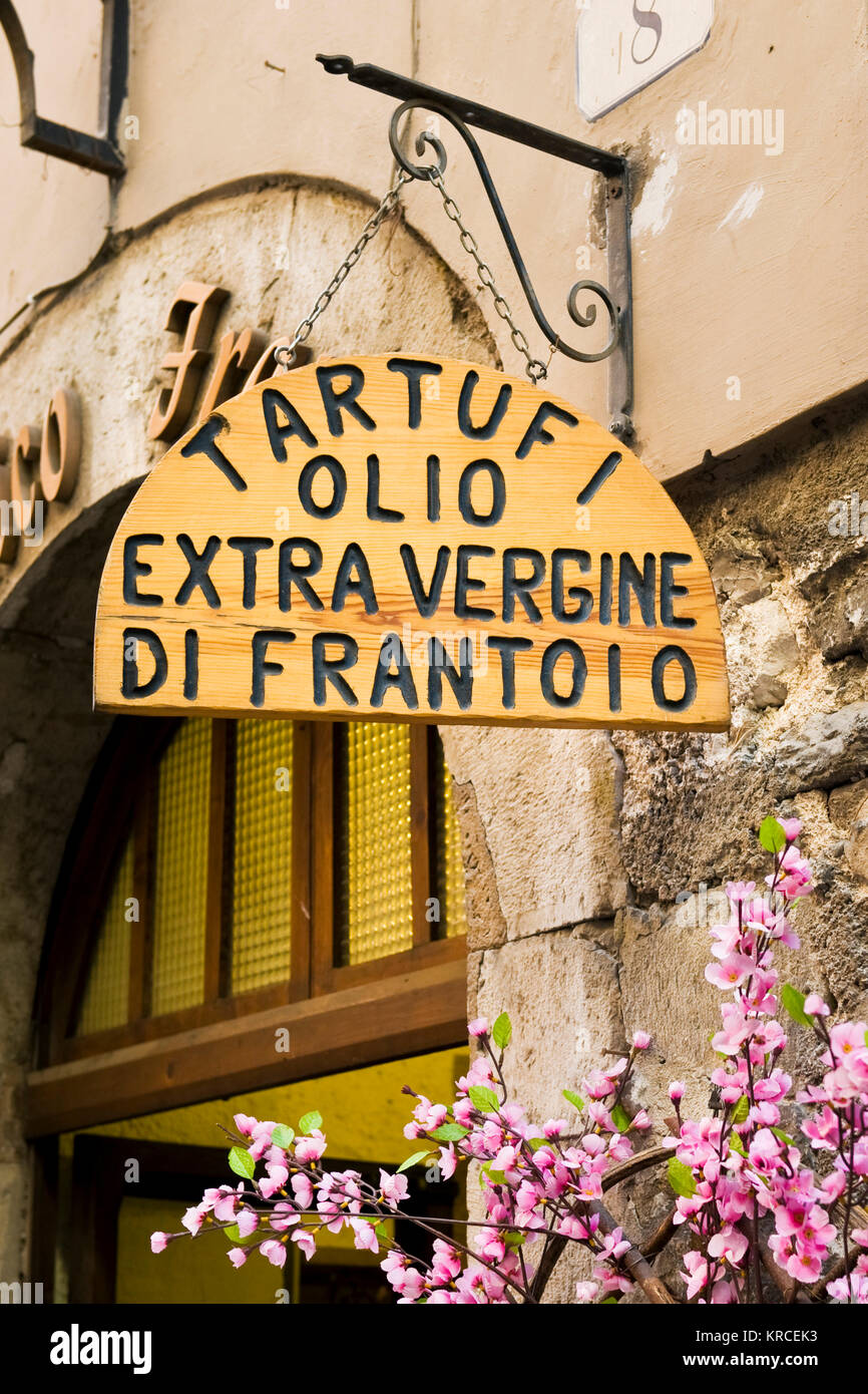 Traditional food, Spoleto, Perugia province, Umbria, Italy Stock Photo ...