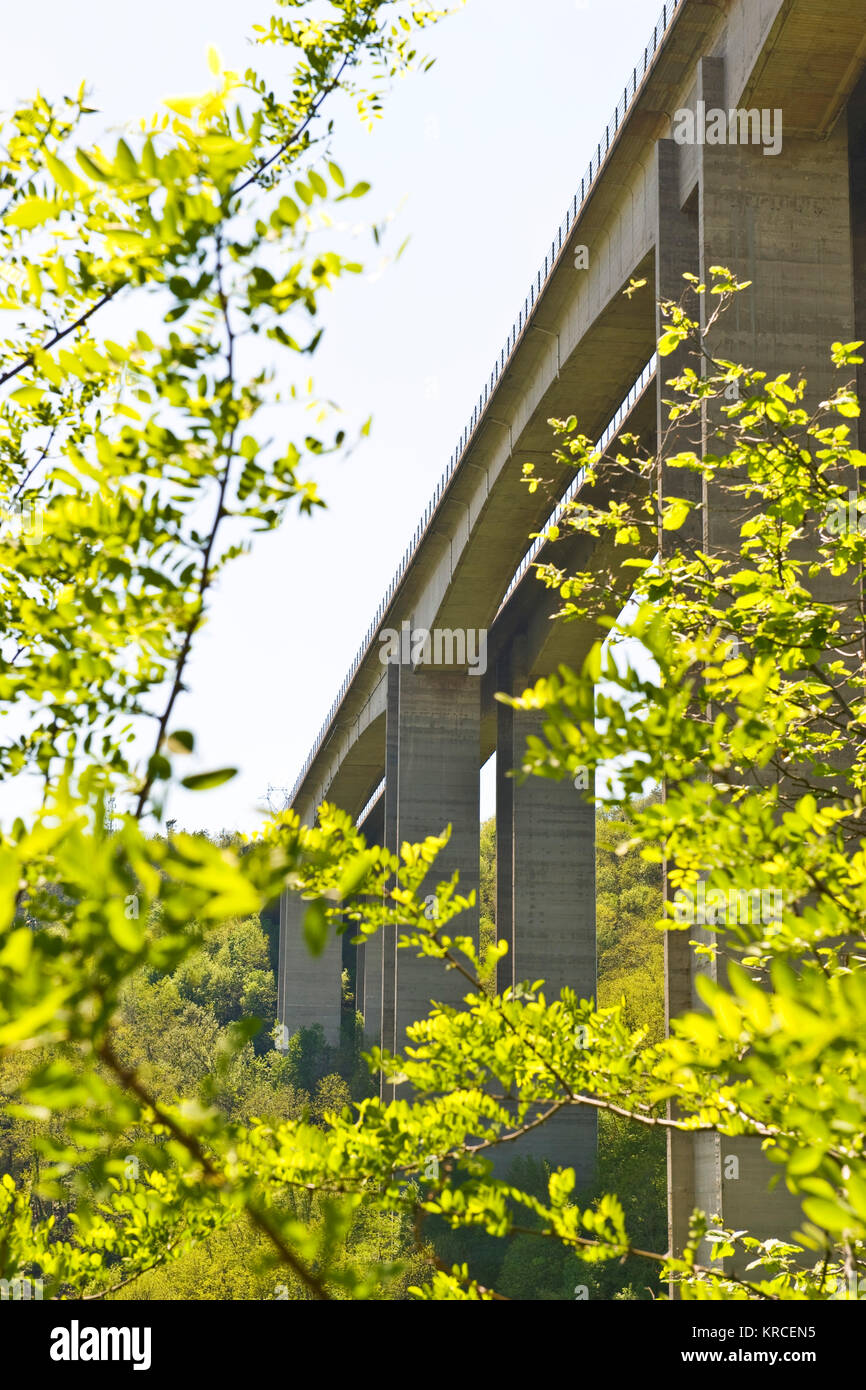 Turchino Pass: viaduct of Flower Highway, Liguria, Italy Stock Photo ...