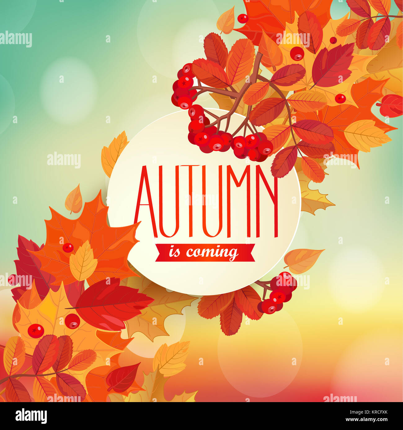 Autumn is coming - background Stock Photo - Alamy