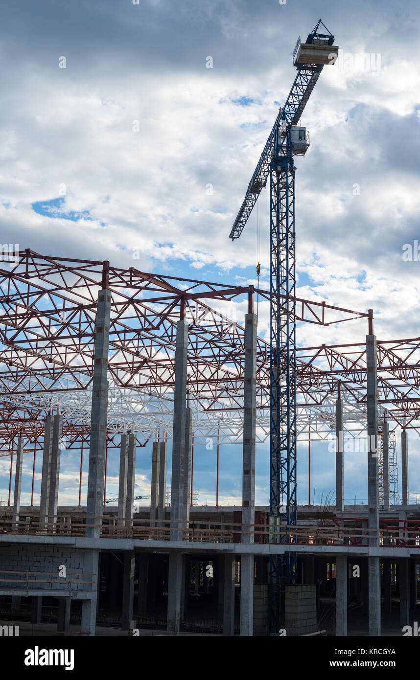 Building Construction Engineering Framework Girder Building High ...