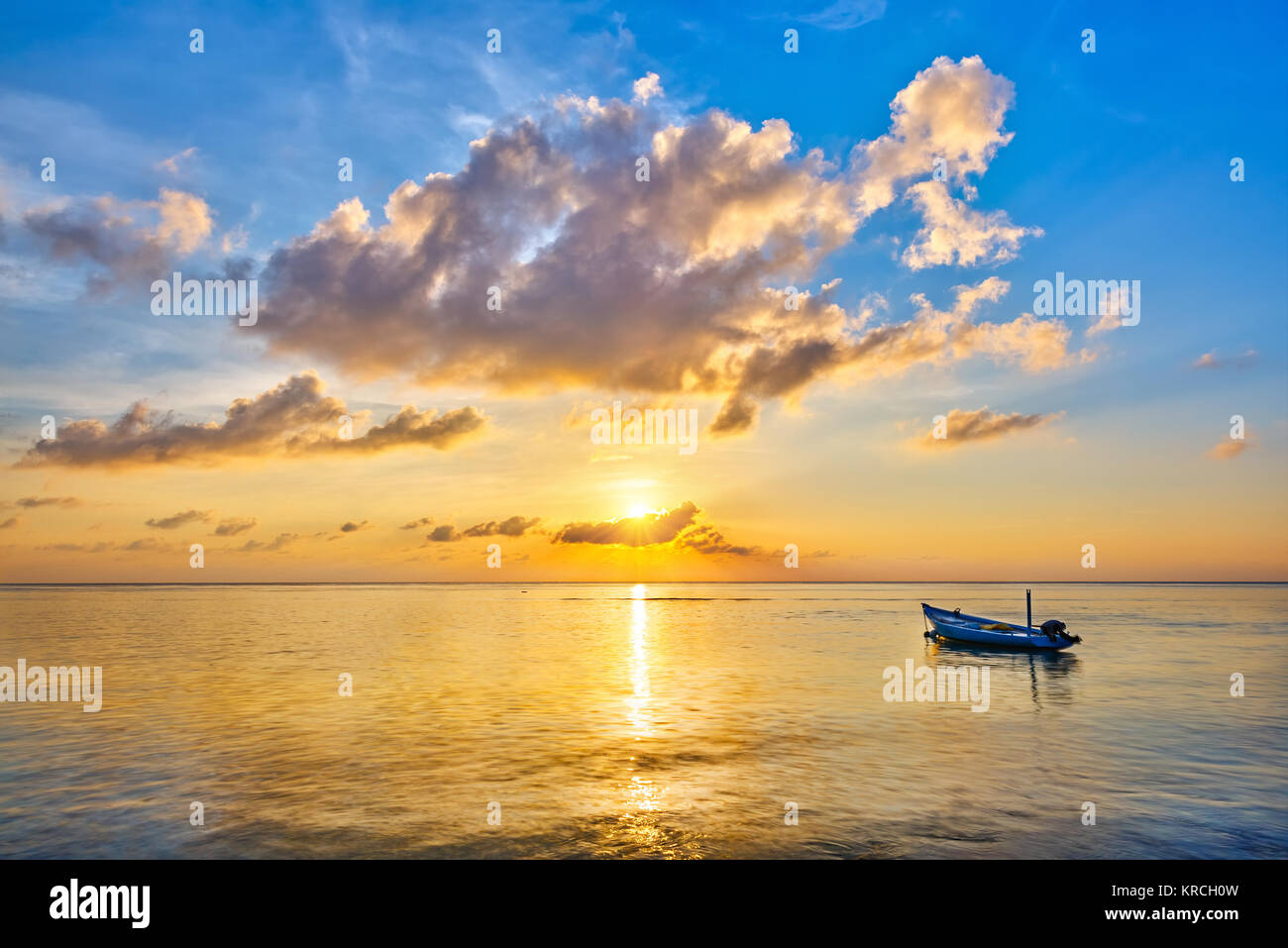 Sunrise over ocean Stock Photo - Alamy