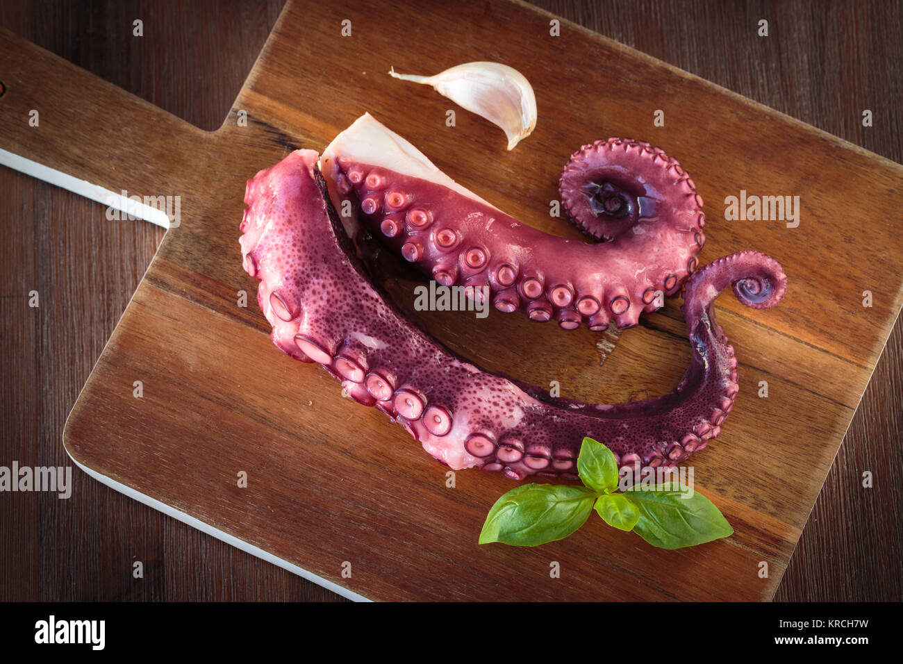 Delicious coocked Octopus Stock Photo - Alamy
