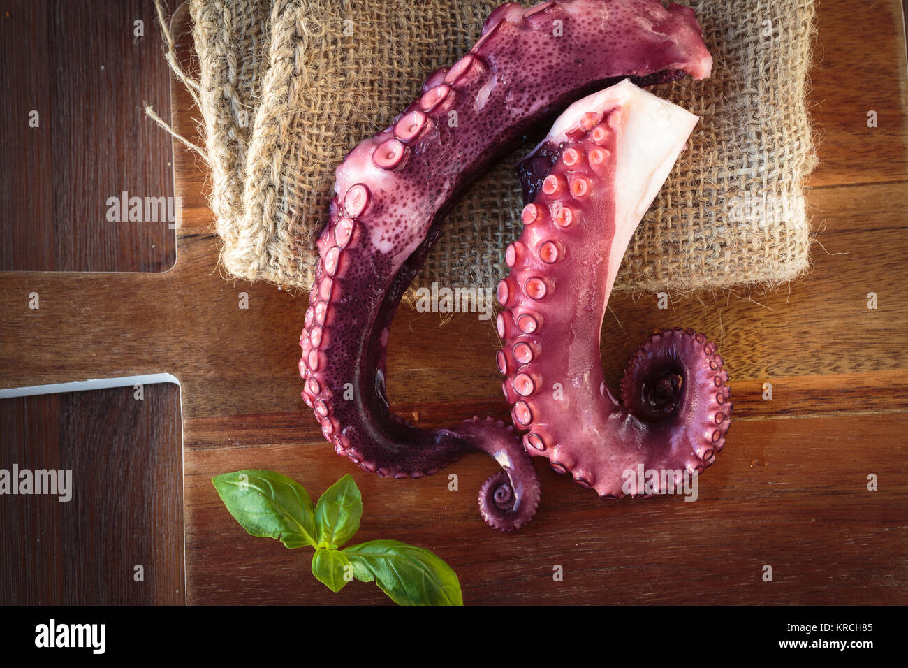 Delicious coocked Octopus Stock Photo - Alamy