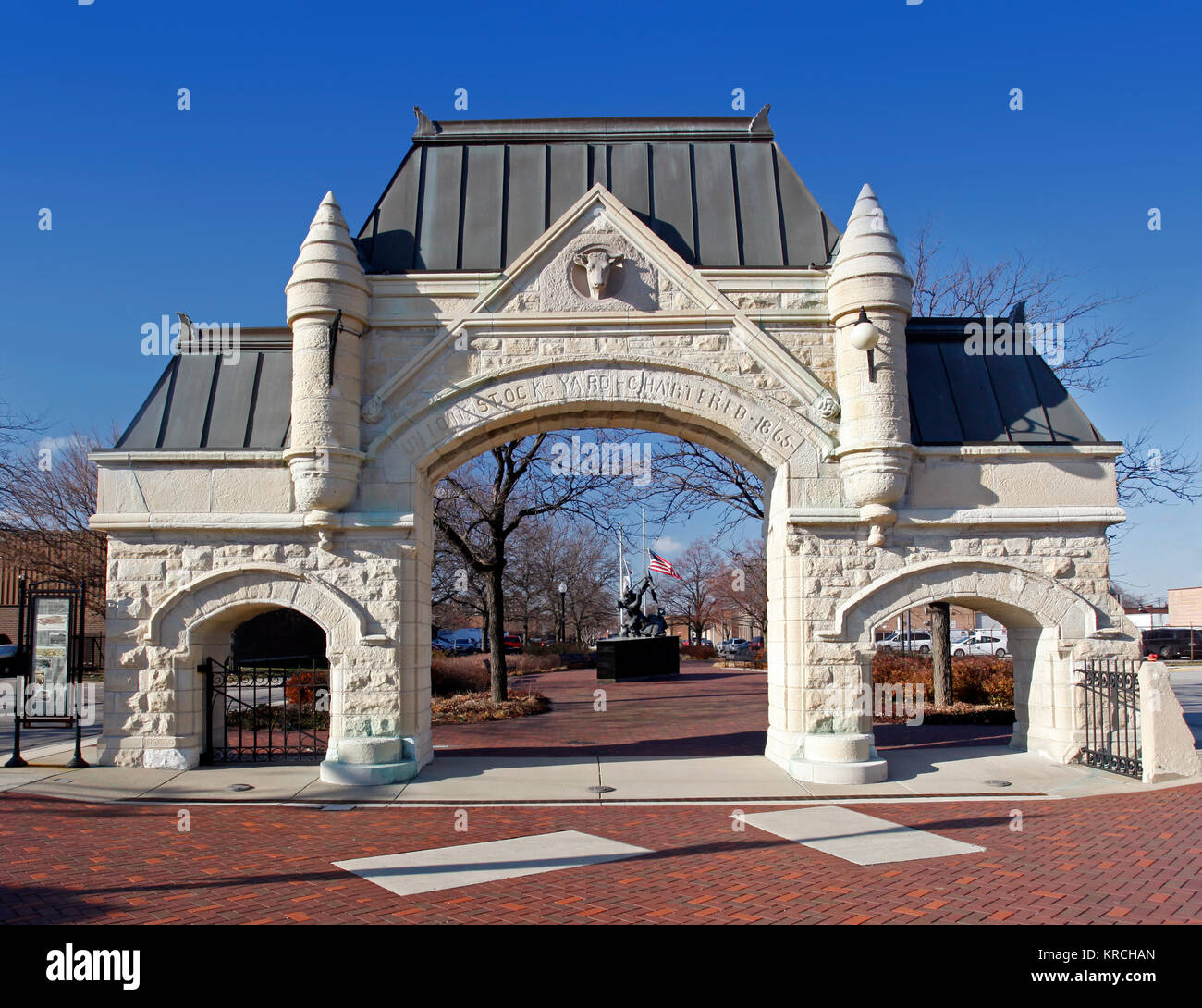 Collection 91+ Pictures Old Stone Gate Of Chicago Union Stockyards ...