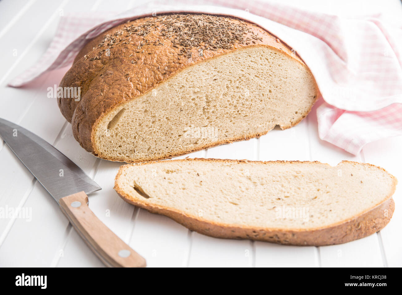Sliced loaf of bread Stock Photo - Alamy