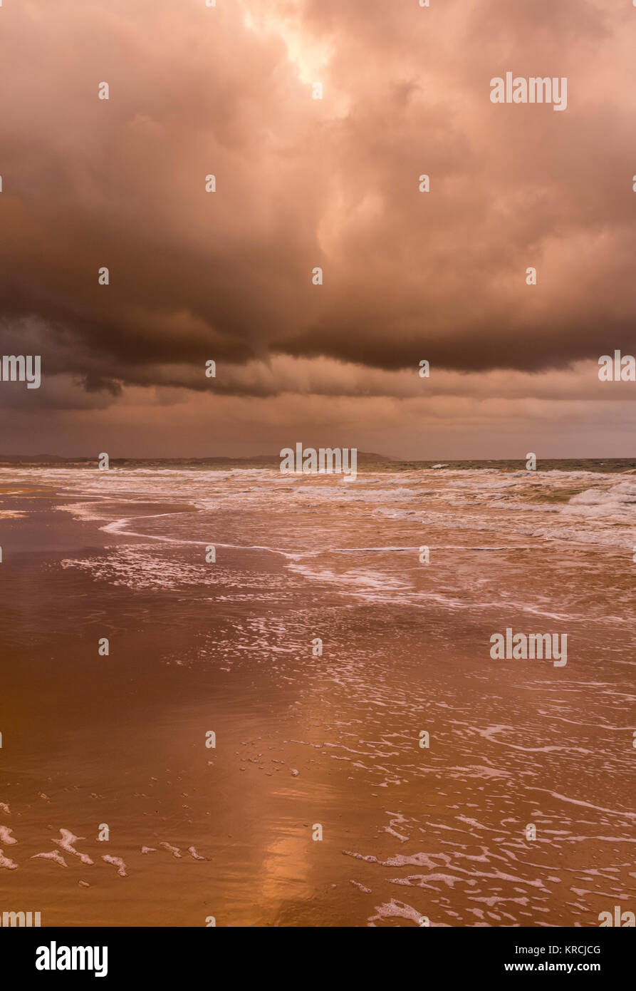 Seascape and sunset amazing colors Stock Photo - Alamy