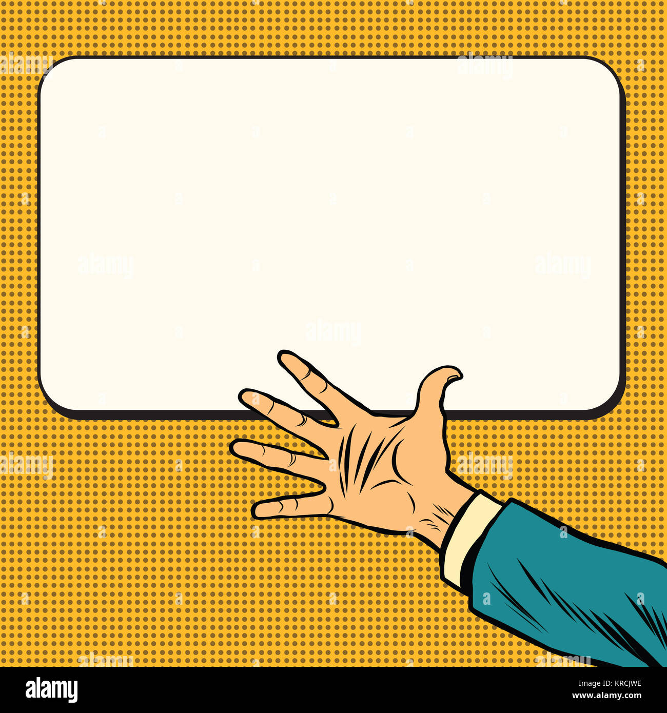 Hand open palm on white background poster Stock Photo - Alamy