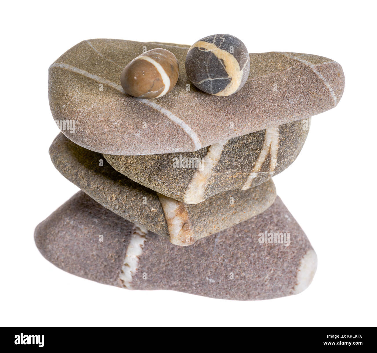 stacked stone pebble arrangement Stock Photo - Alamy