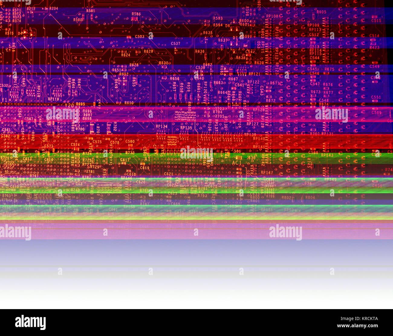 colorful abstract data loss theme showing a corrupted image Stock Photo ...