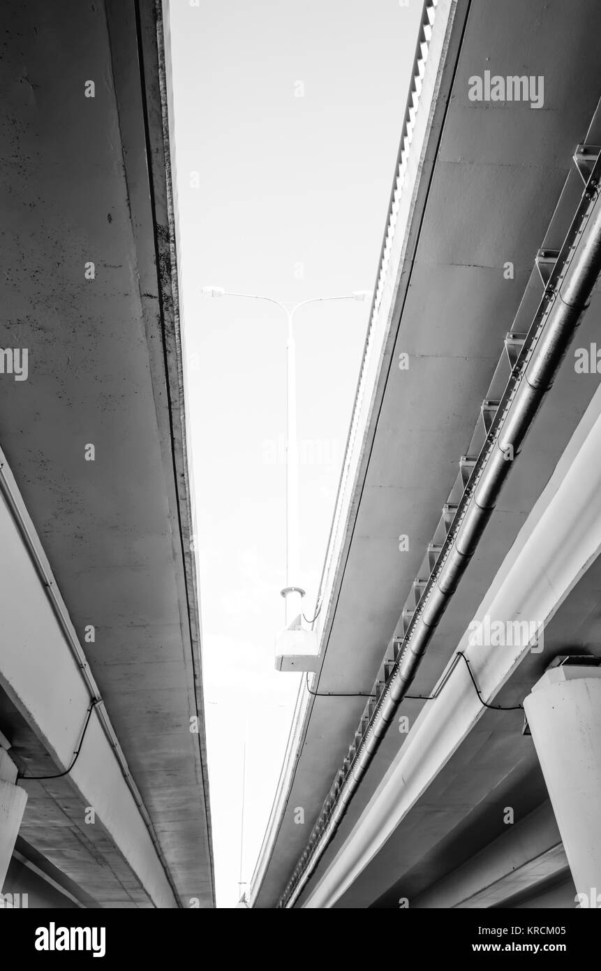 Perspective construction from under the bridge Stock Photo - Alamy