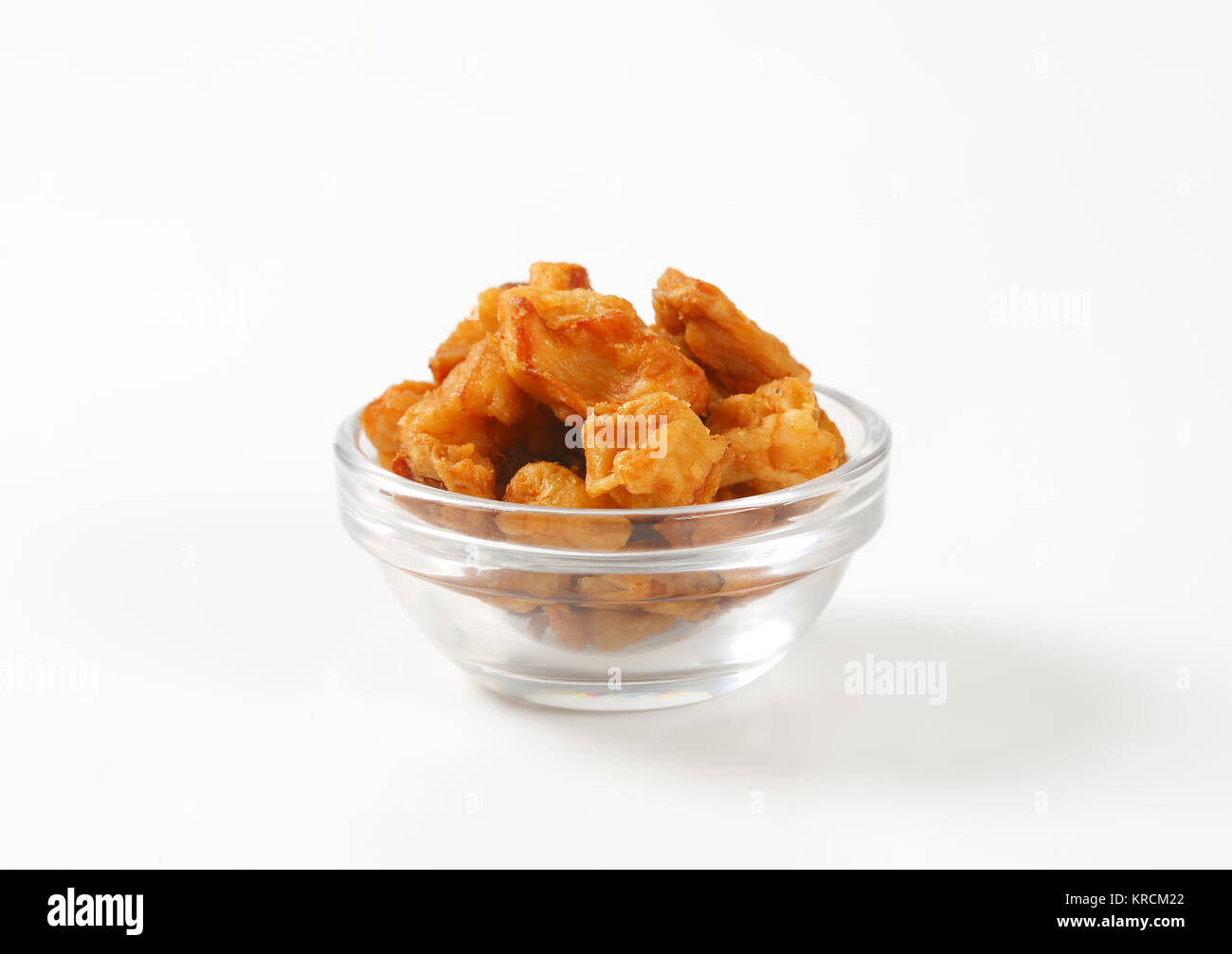 Fried pieces of pork rind and fat Stock Photo - Alamy