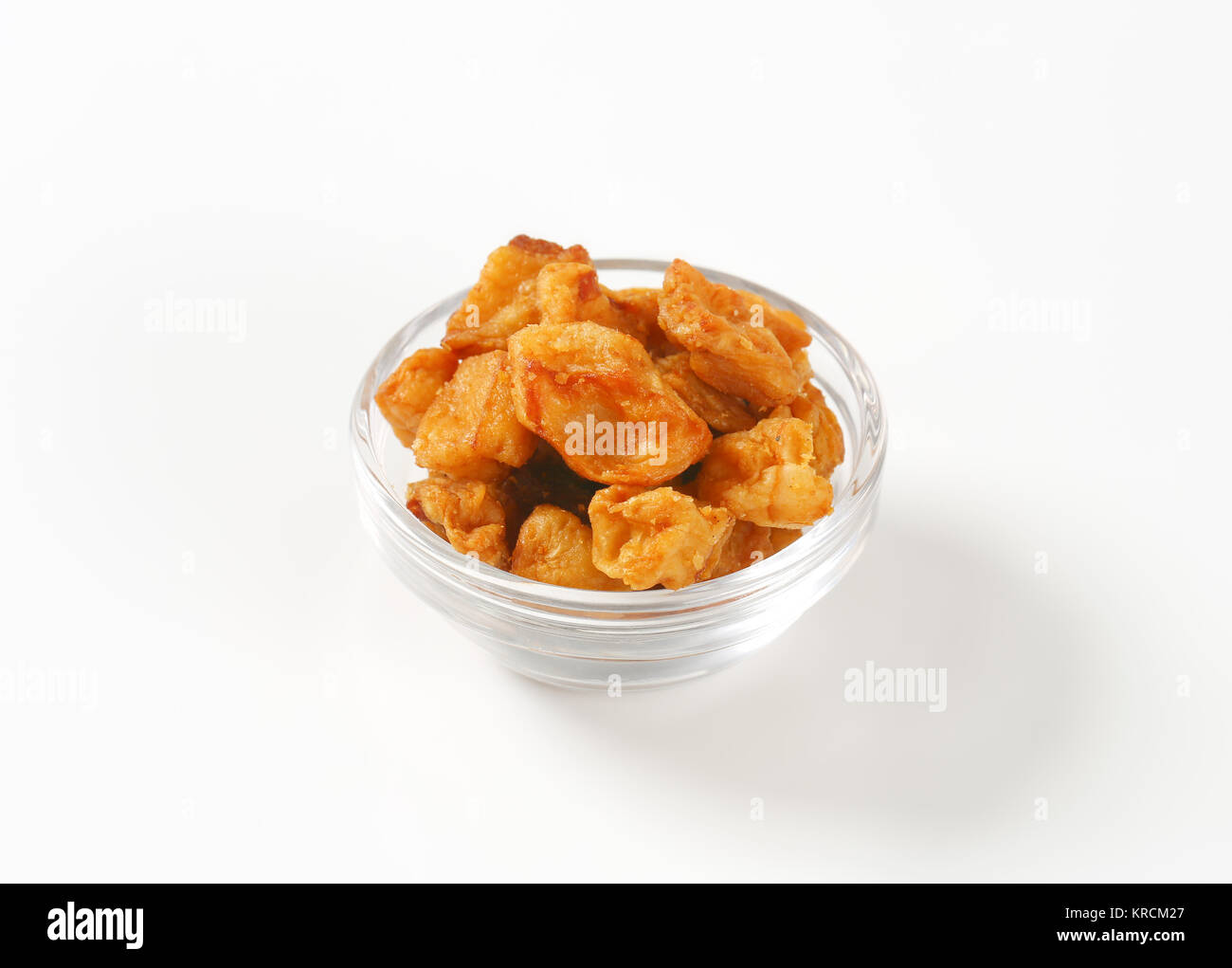 Fried pieces of pork rind and fat Stock Photo - Alamy