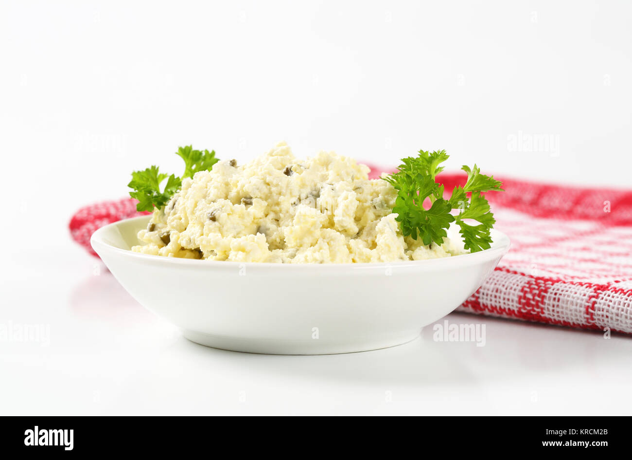 Homemade cottage cheese spread Stock Photo - Alamy