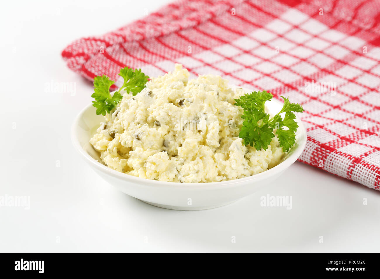 Homemade cottage cheese spread Stock Photo - Alamy