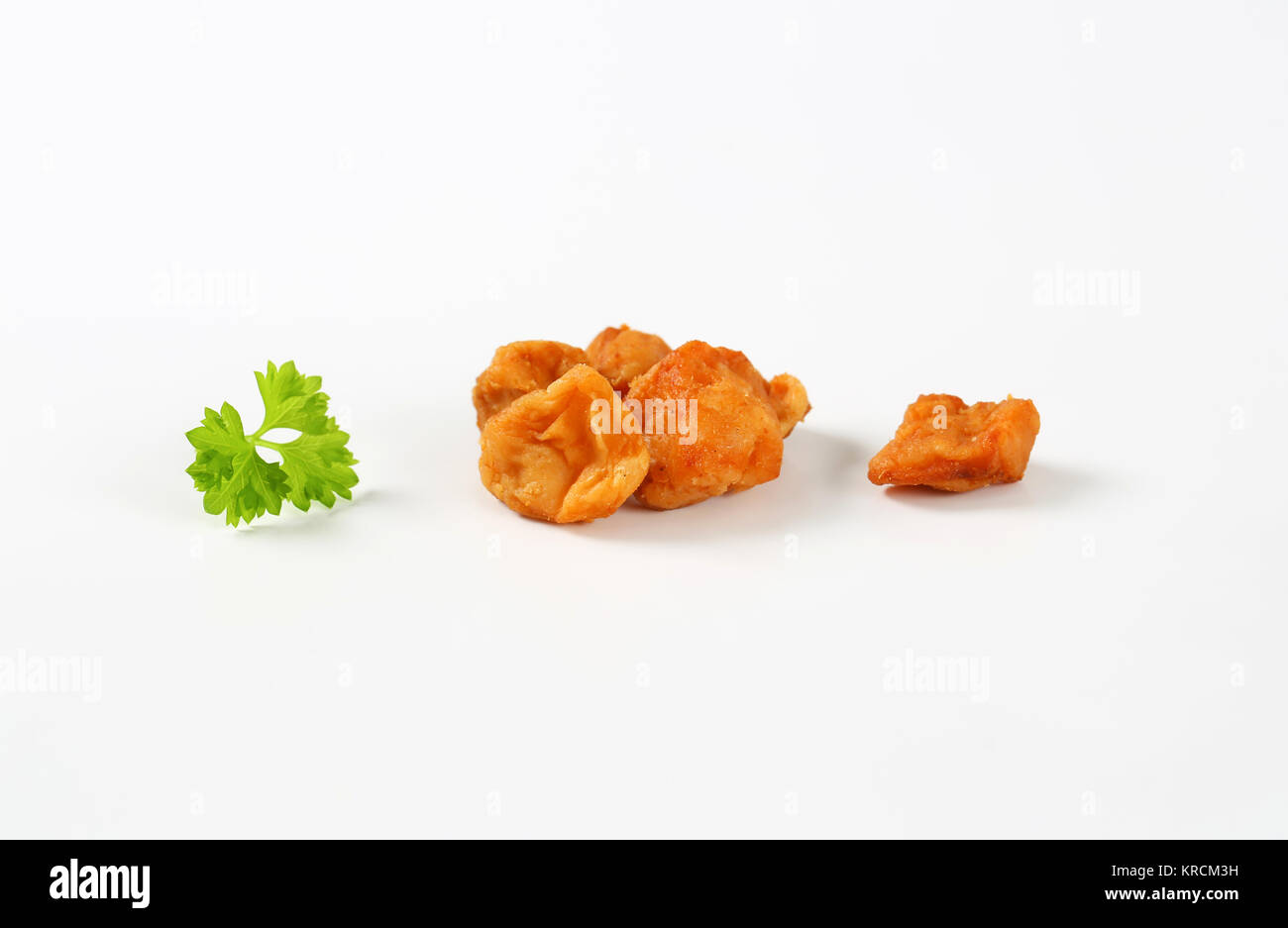 Fried pieces of pork rind and fat Stock Photo - Alamy