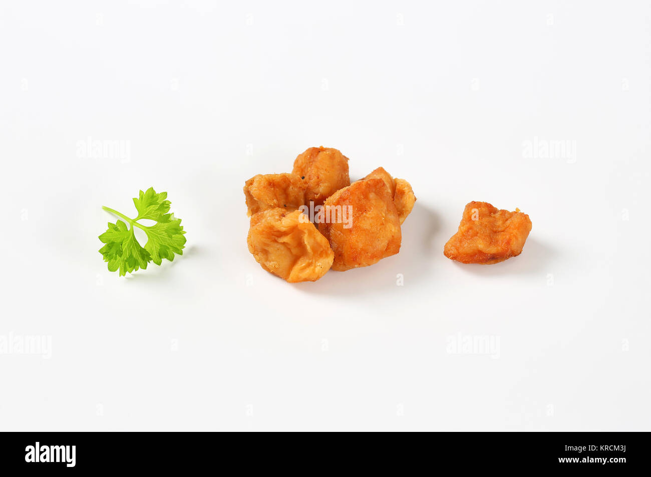 Fried pieces of pork rind and fat Stock Photo - Alamy
