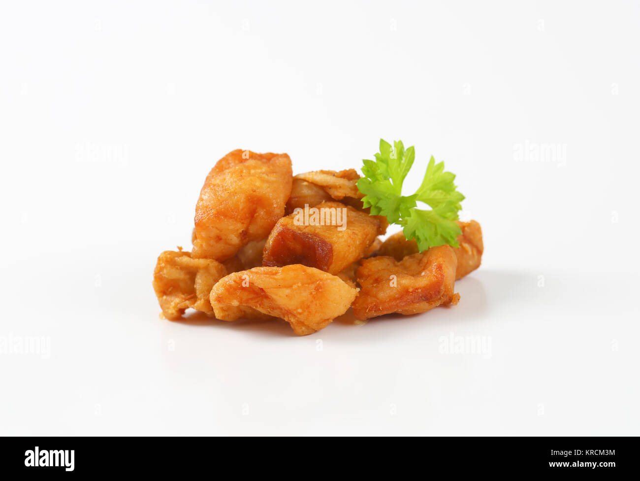 Fried pieces of pork rind and fat Stock Photo - Alamy