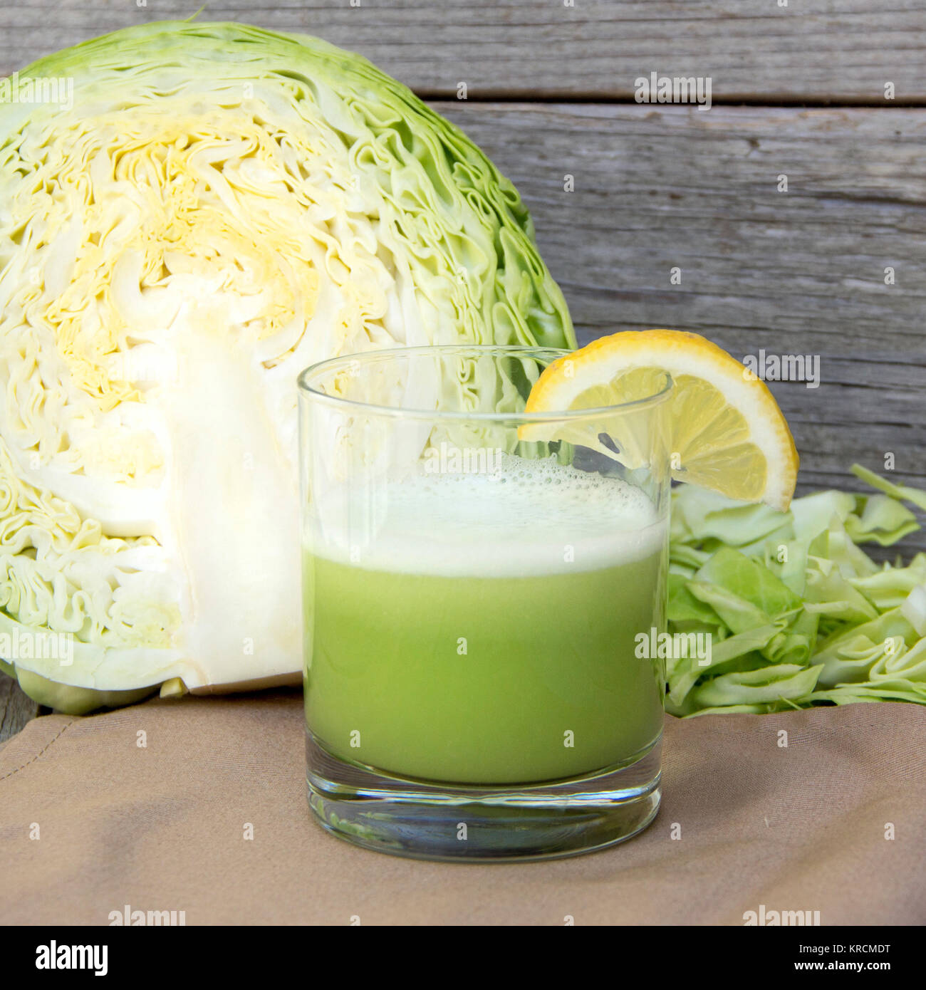 Fresh cabbage juice Stock Photo - Alamy