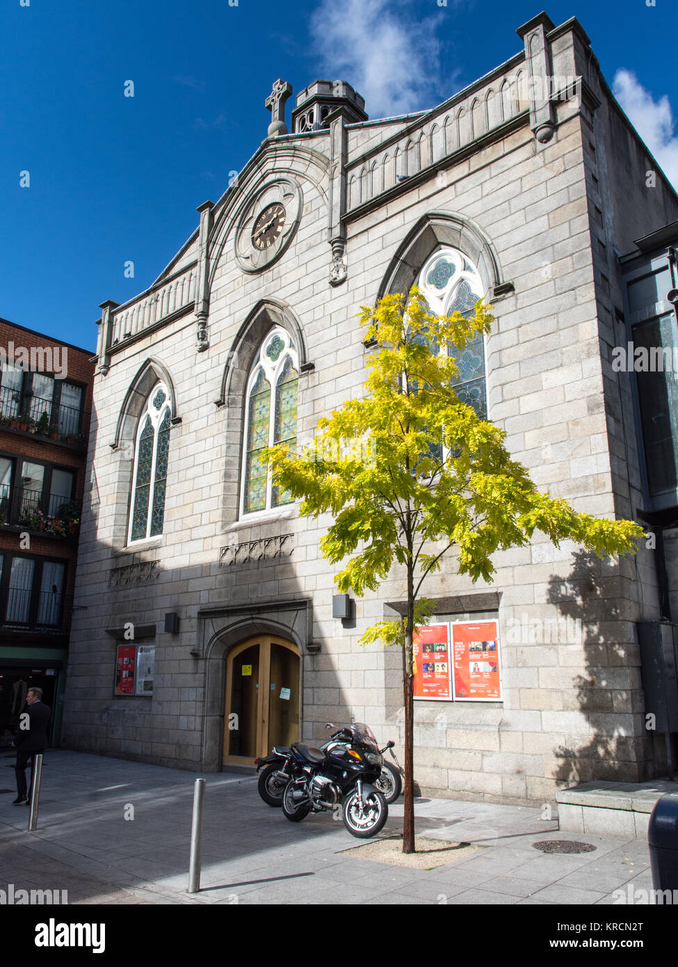 Dublin, Ireland - September 16, 2016: The restored facade of the 1662 ...
