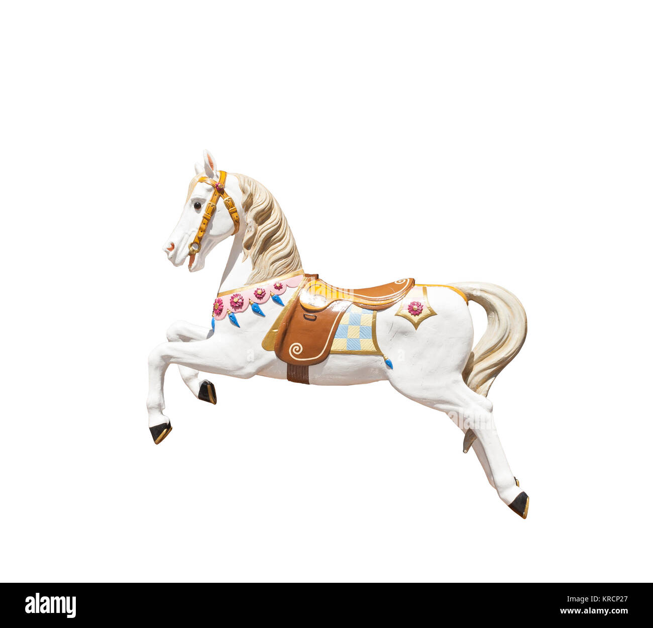 carousel horse isolated Stock Photo - Alamy