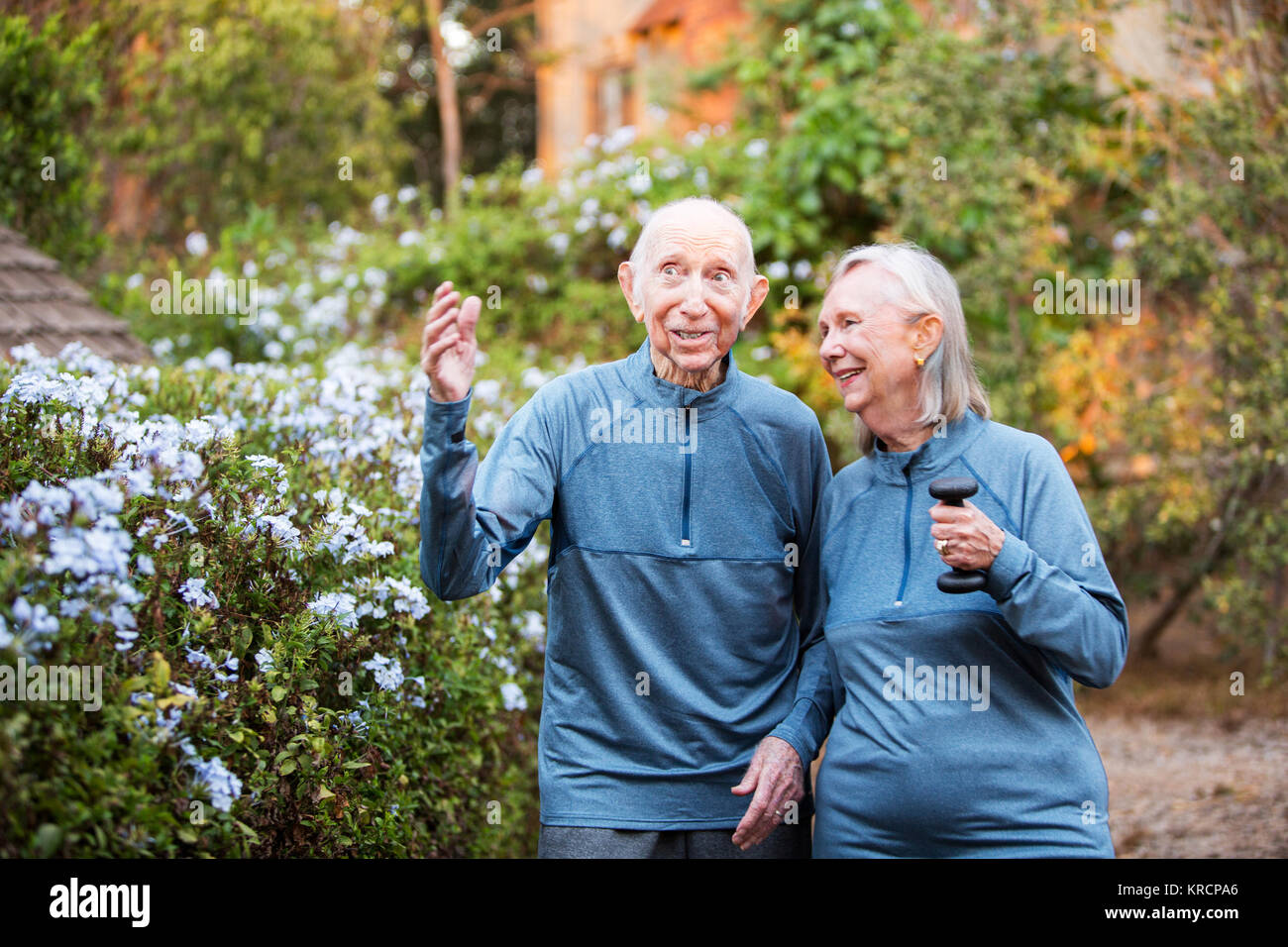 Loving couple talking together outside Stock Photo - Alamy