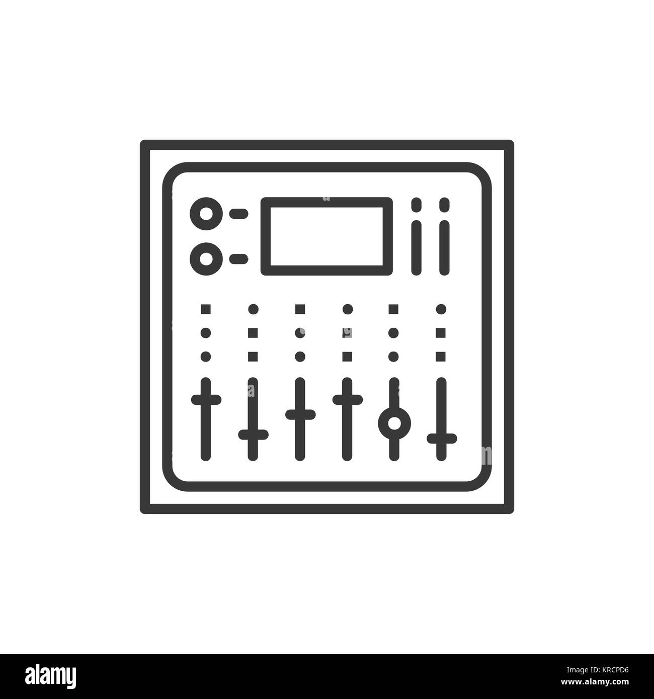 Sound board - line design single isolated icon Stock Vector Image & Art ...