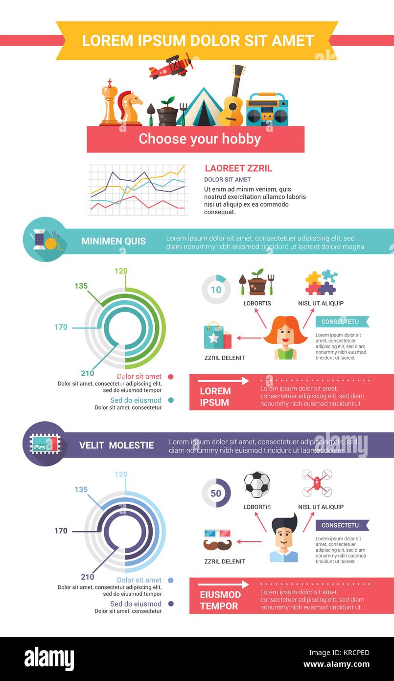 Hobby - modern flat design style template Stock Vector Image & Art - Alamy