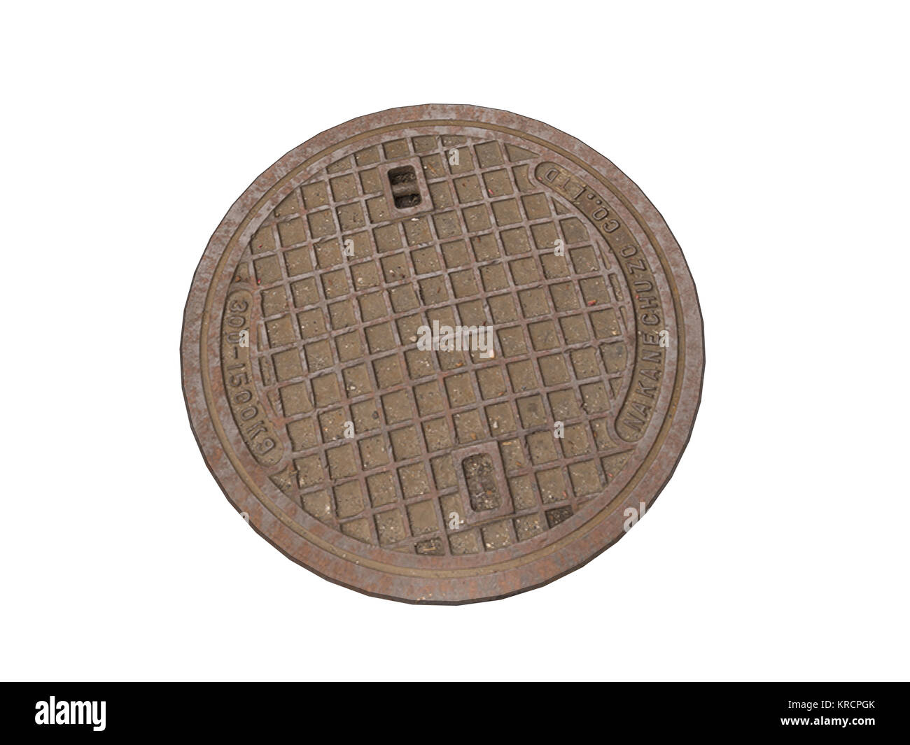 Manhole cover Cut Out Stock Images & Pictures - Alamy