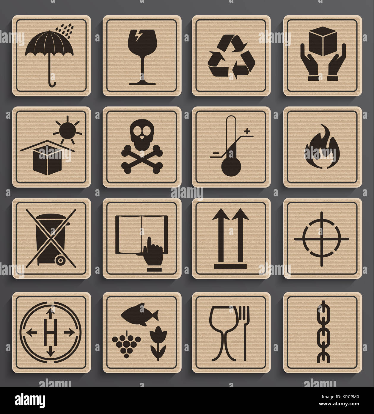 Packaging Symbols High Resolution Stock Photography and Images - Alamy