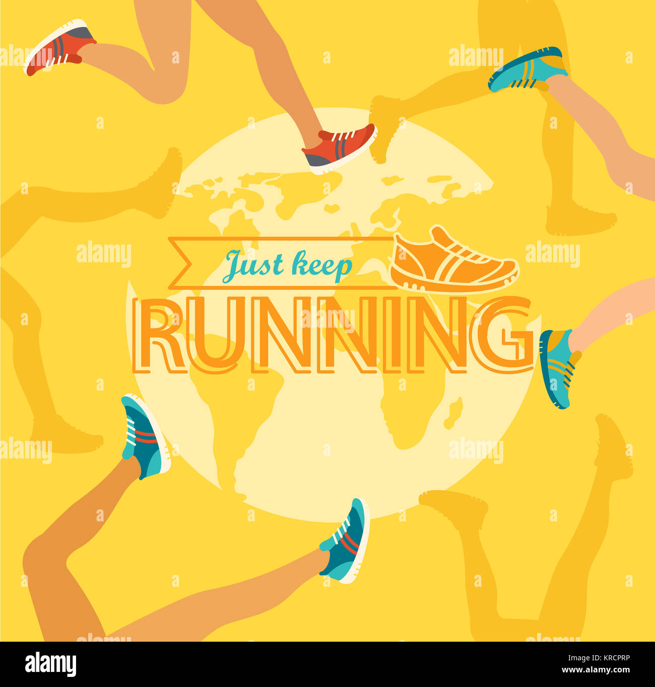 Summer running marathon Stock Photo - Alamy