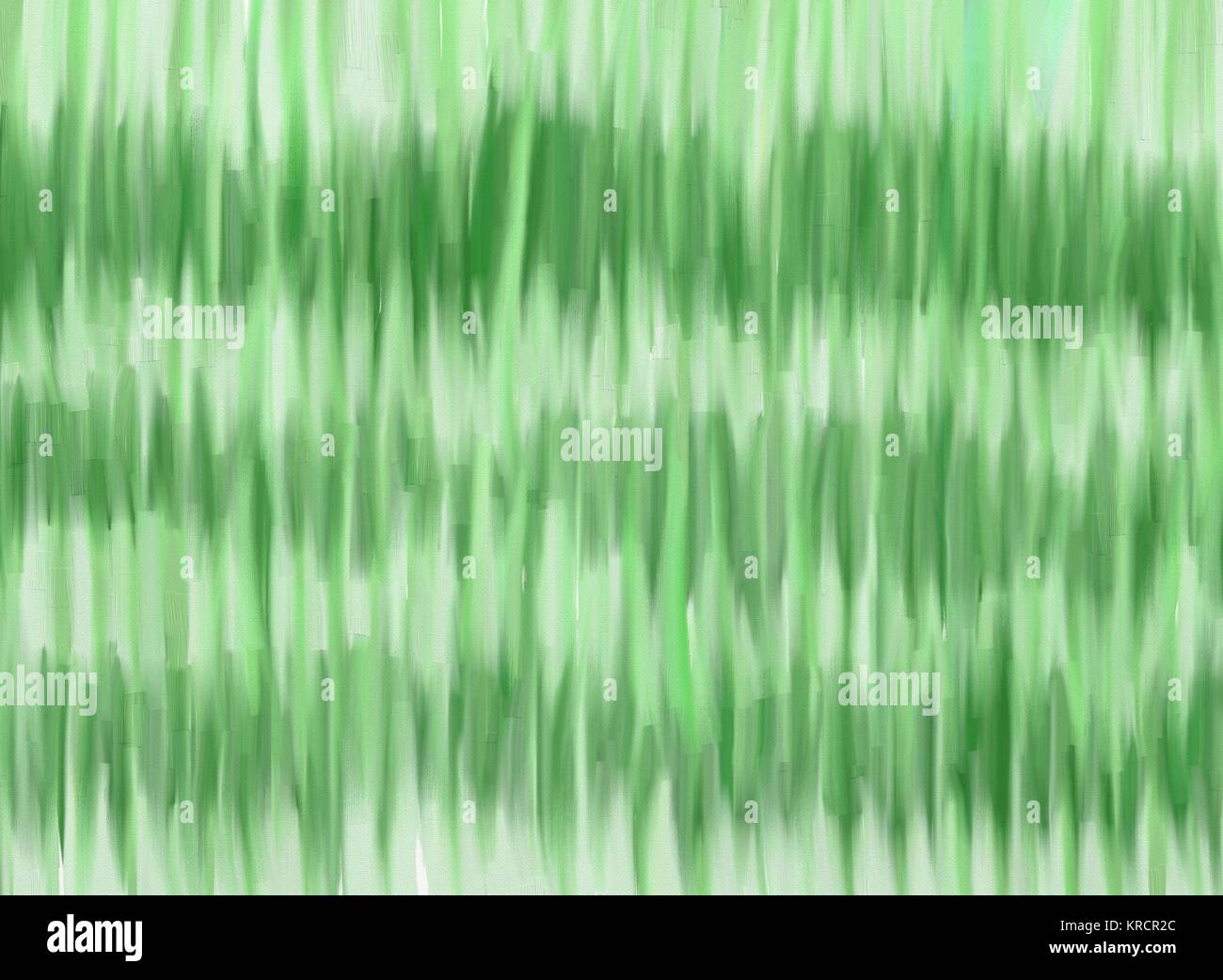 Hand Drawing of Abstract Brushstrokes of Green Oil Paint or Acrylic in ...