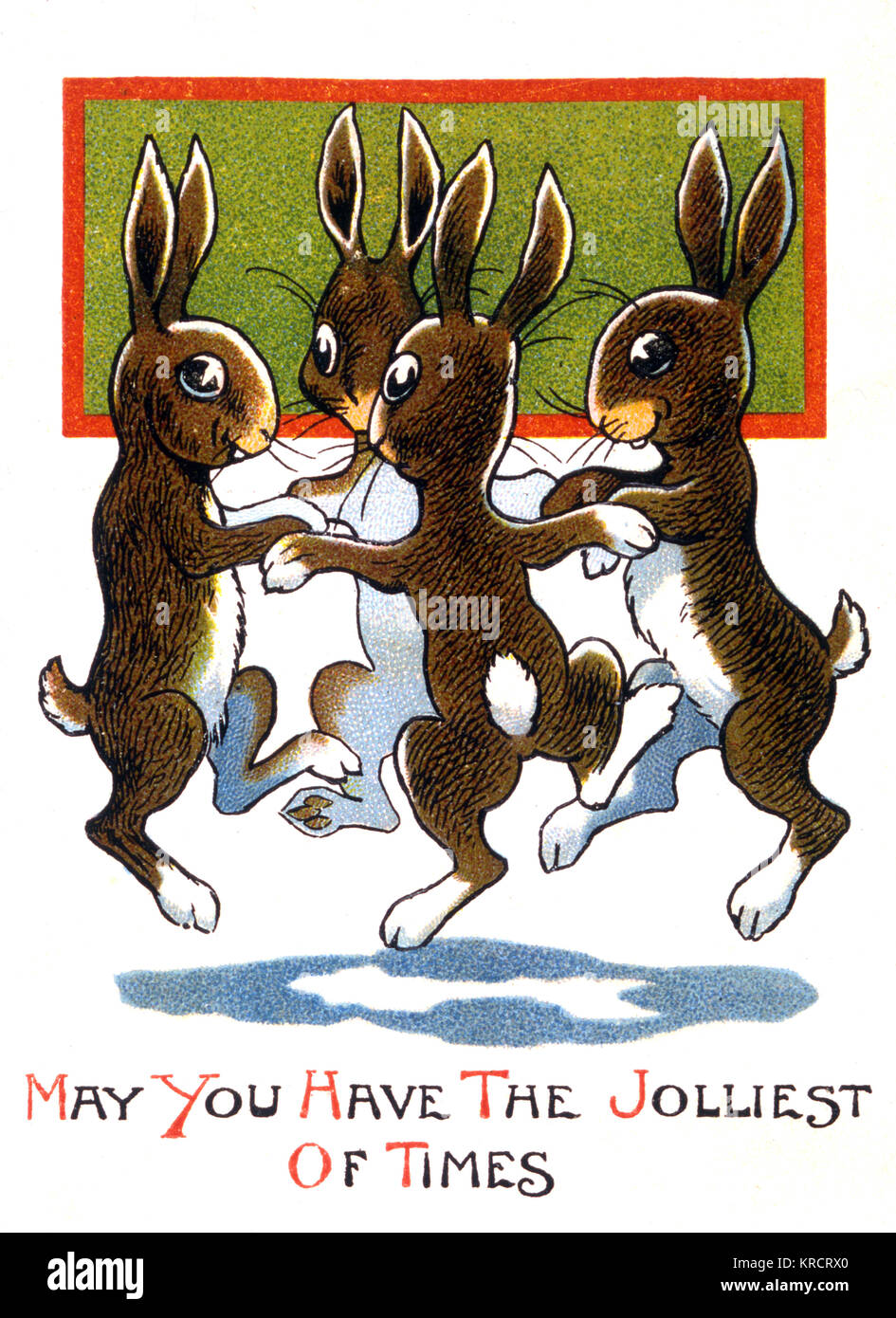 FOUR BUNNIES DANCE Stock Photo - Alamy