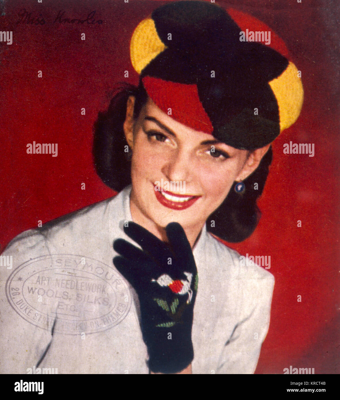 HARLEQUIN KNITTED CAP Stock Photo - Alamy