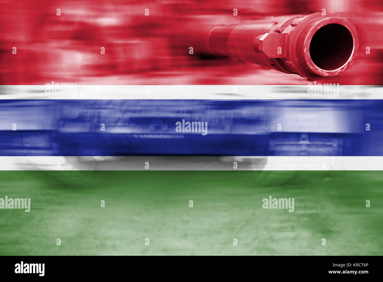 military strength theme, motion blur tank with flag Stock Photo - Alamy