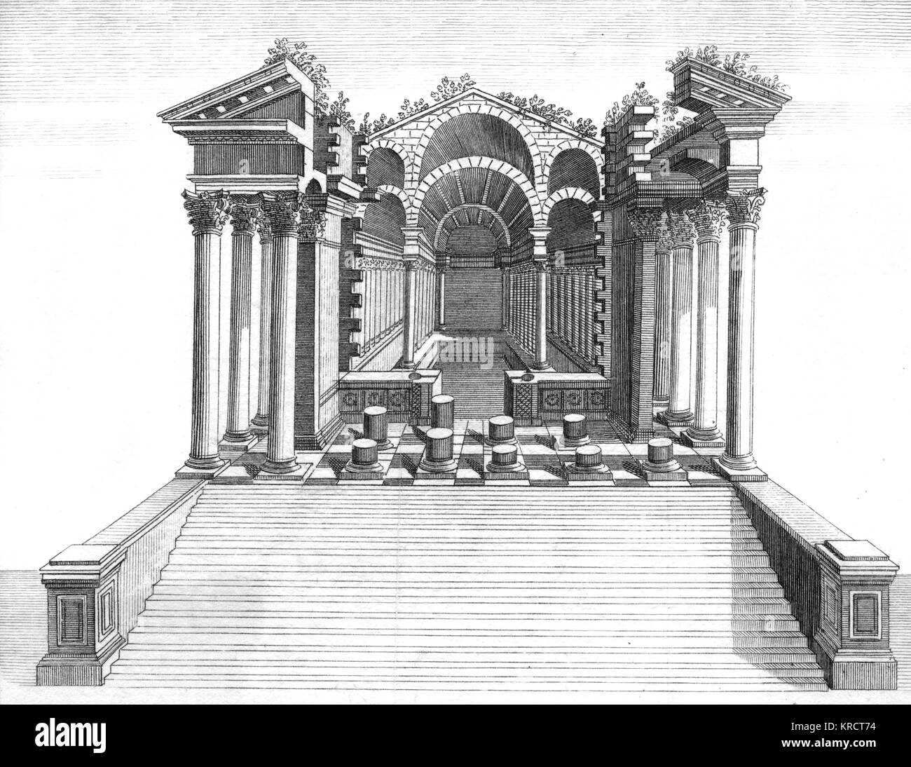 Baalbek temple Black and White Stock Photos & Images - Alamy