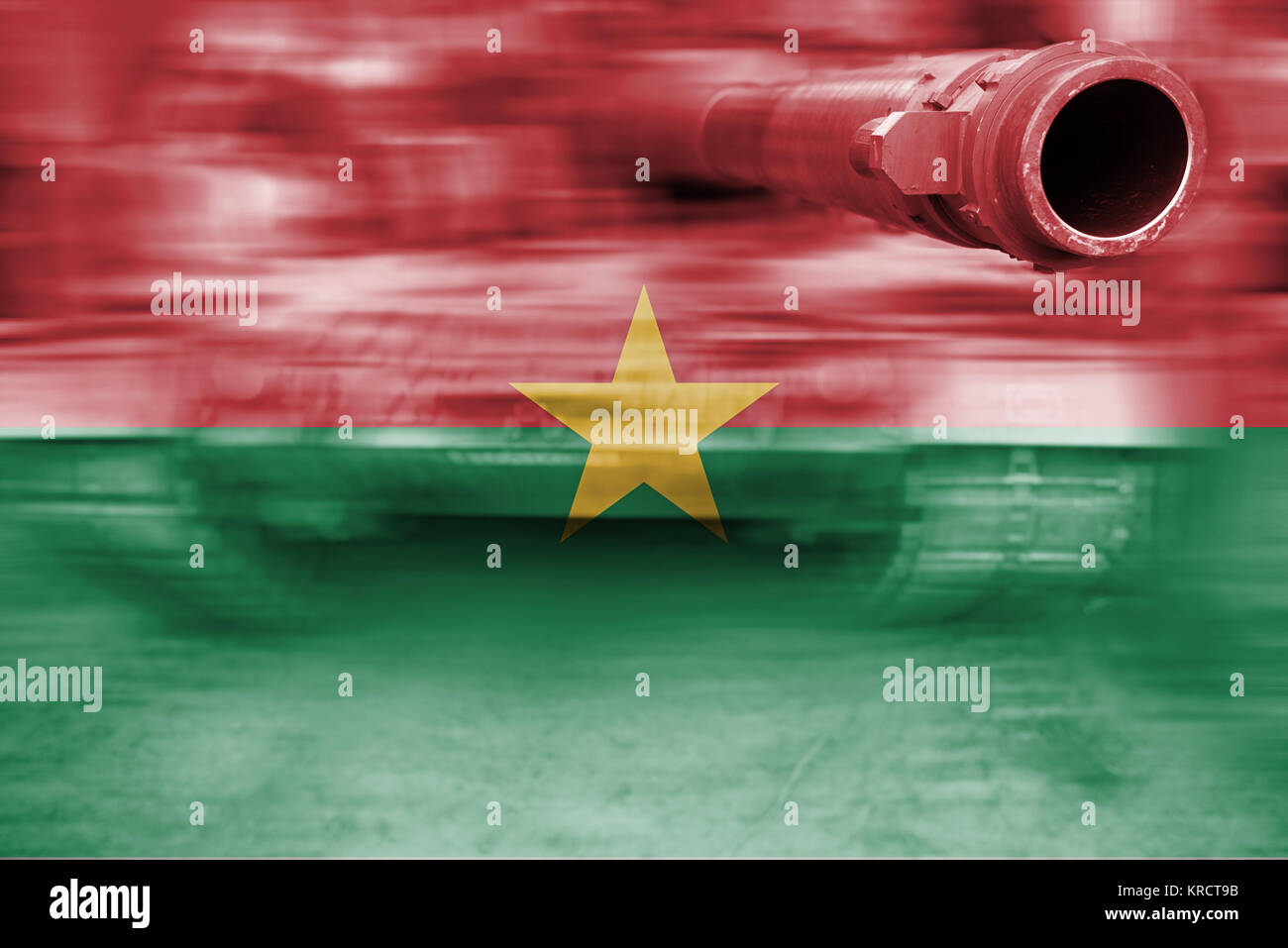military strength theme, motion blur tank with Burkina Faso flag Stock ...