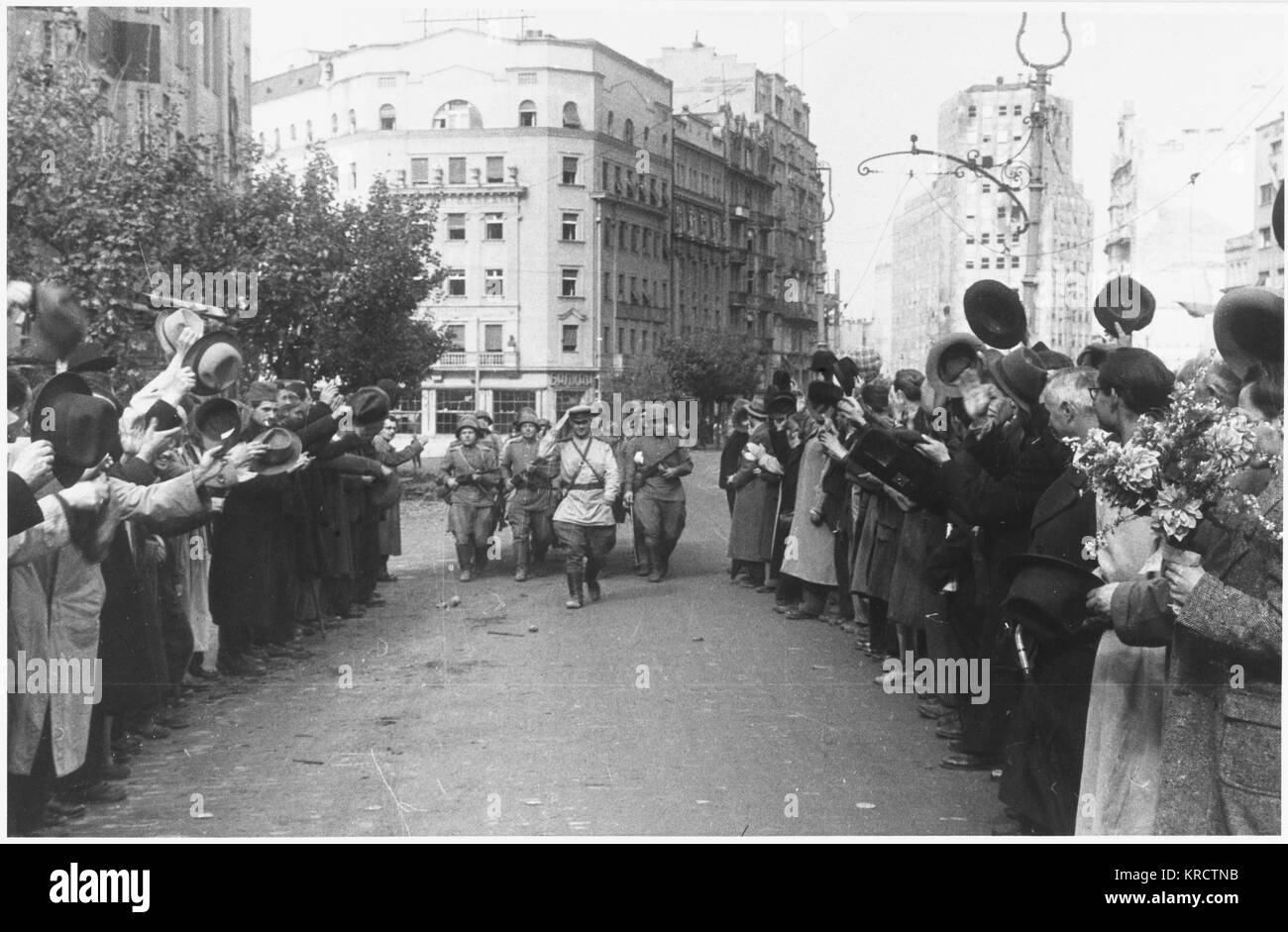 Victory returning Black and White Stock Photos & Images - Alamy