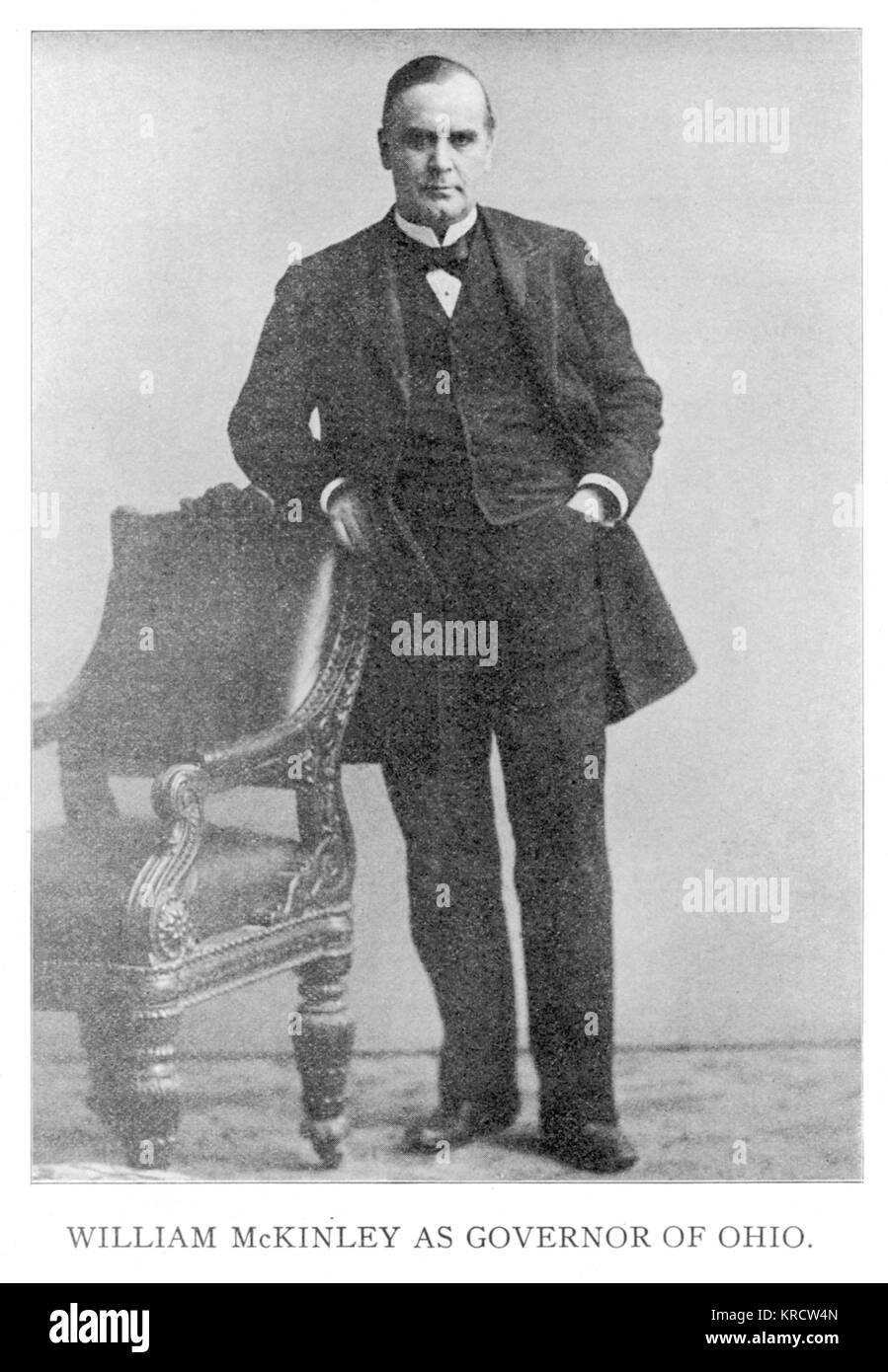 William mckinley 25th president united Black and White Stock Photos ...